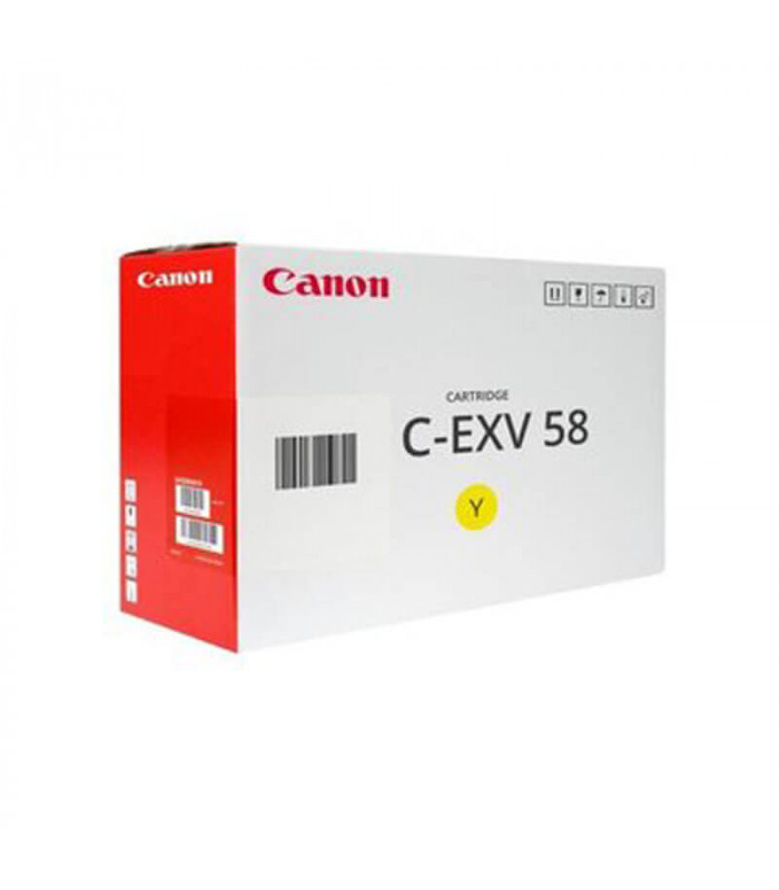 Original Canon C-EXV 58 Yellow Toner Cartridge - United Copiers